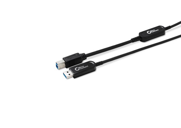 MicroConnect Premium Optic Fiber USB Cable 3.2 Gen 2 A-B Cable, 25m ...