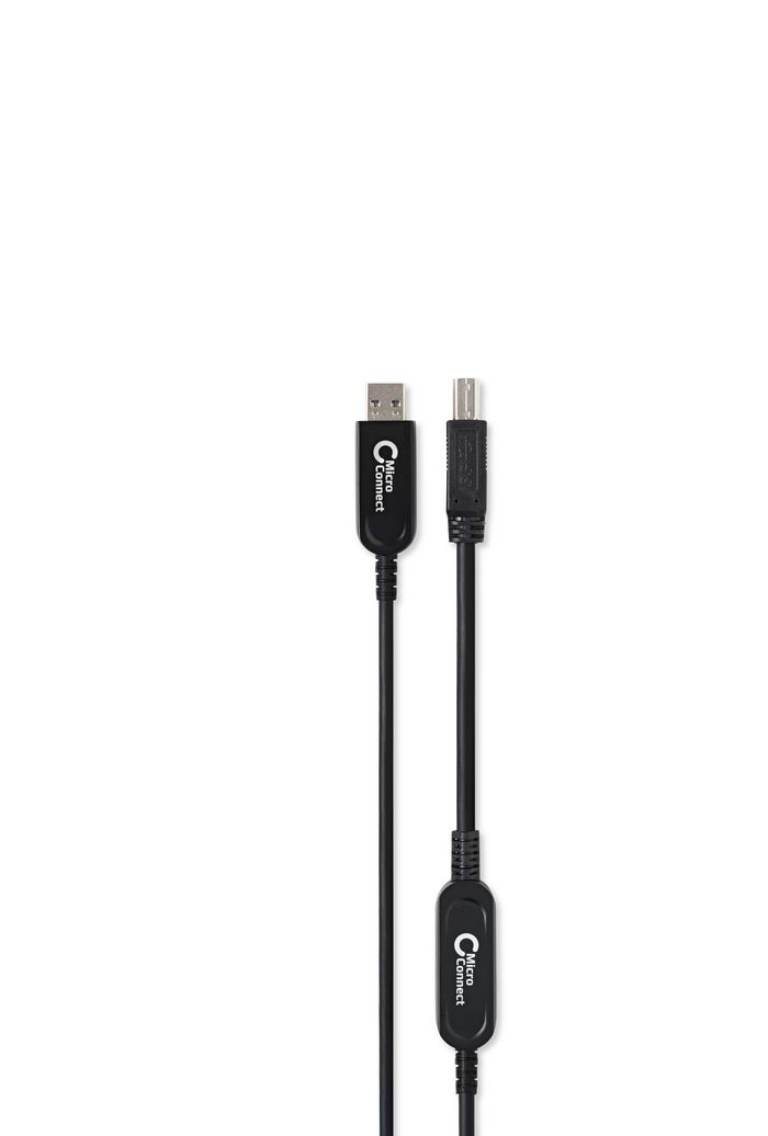 MicroConnect Premium Optic Fiber USB Cable 3.2 Gen 2 A-B Cable, 25m ...