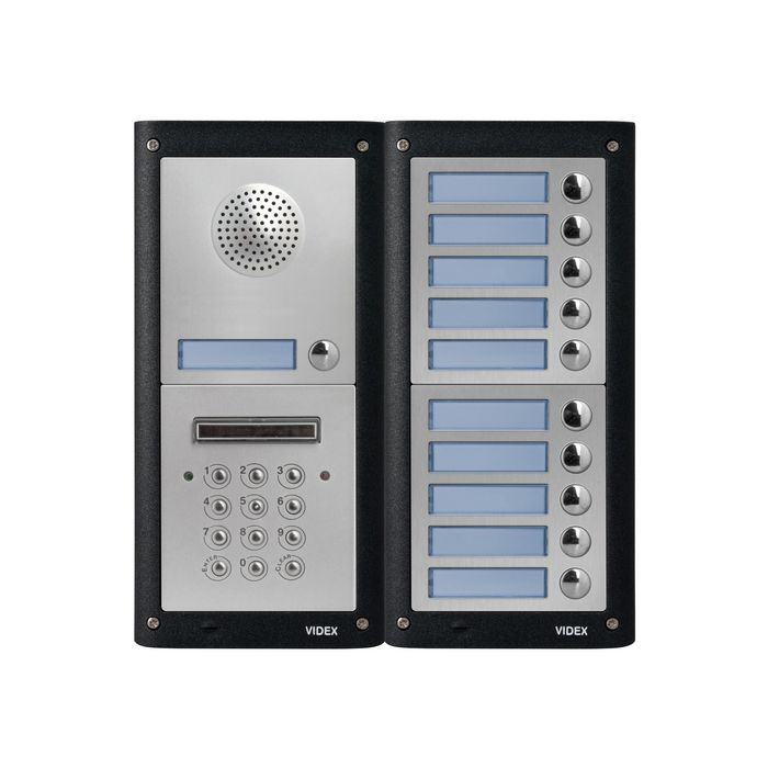Videx 11 way Surface S/S panel with gun metal housing, codelock ...