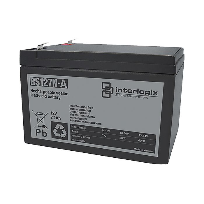 Aritech Sealed lead-acid battery, 12 V, 7.2 Ah, for Intrusion/ Video ...
