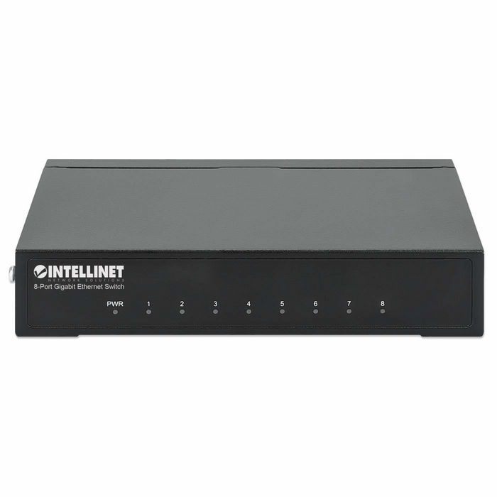 Intellinet 8-Port Gigabit Ethernet Switch, Desktop size, Metal Housing ...