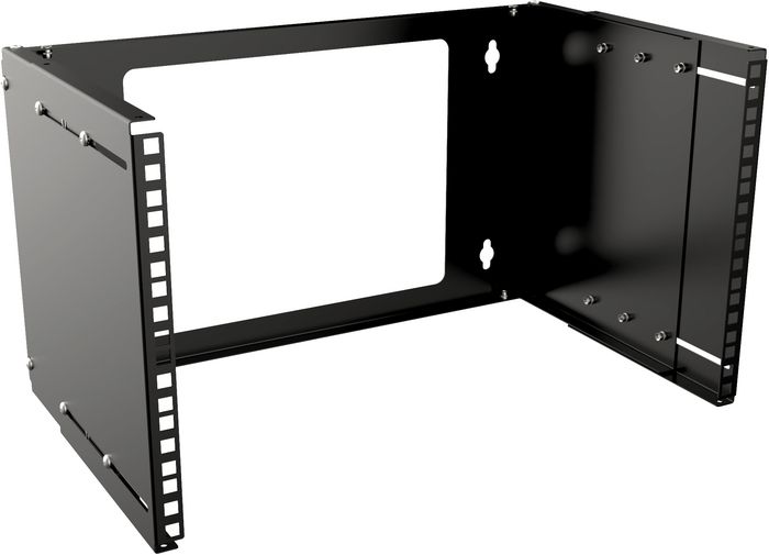Lanview by Logon 19" 6U Adjustable Depth Open Frame Rack Wall Mount ...