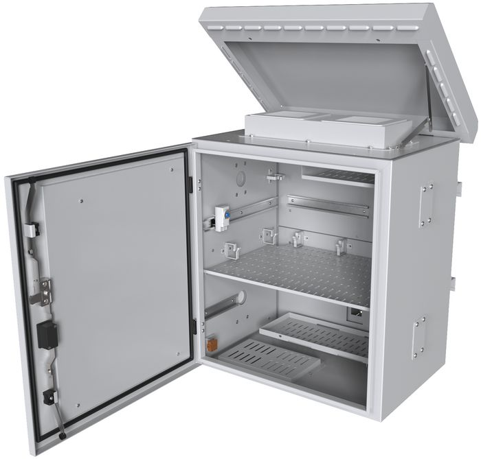 Lanview by Logon Maxi Classic Pole Mounted CCTV Cabinet For 4 cameras ...
