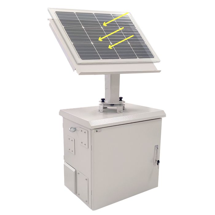 Lanview by Logon Solar Panel Pole Kit for CCTV Cabinet, W128318548 - Oprema