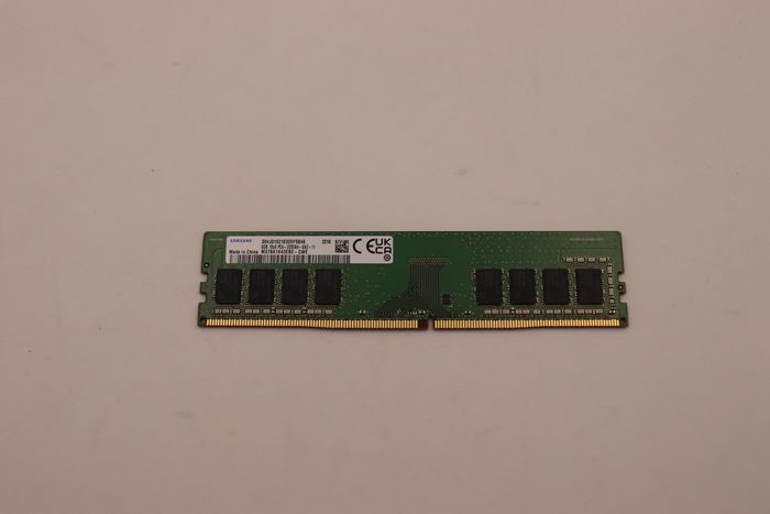 Lenovo UDIMM memory module, 8GB capacity, 3200MHz speed, DDR4 interface ...