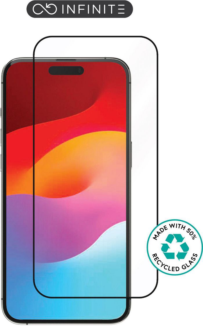 eSTUFF INFINITE iPhone 15 Full Cover Screen Protector. 10 pcs Titan ...