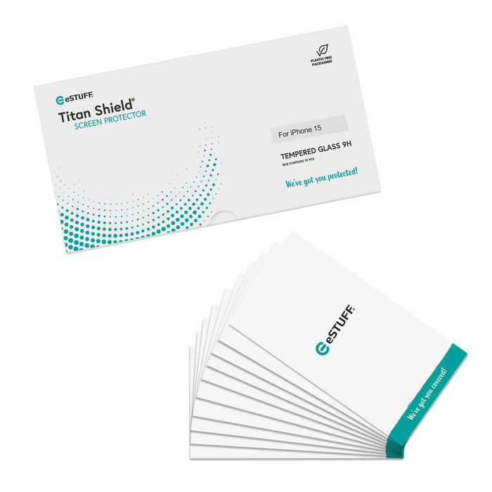 eSTUFF INFINITE Titan Shield Screen Protector - 10 pcs BULK Pack - for ...