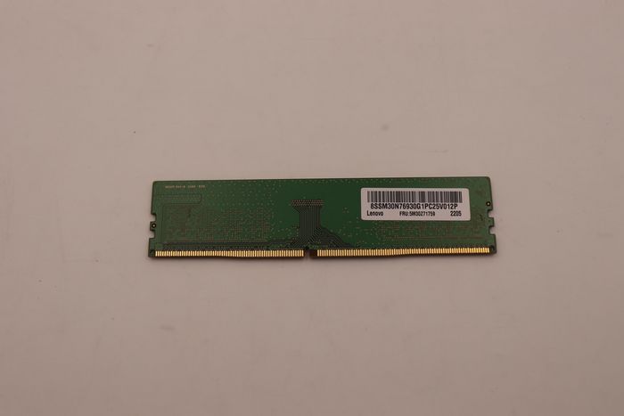 Lenovo UDIMM memory module, 8GB capacity, 3200MHz speed, DDR4 interface ...