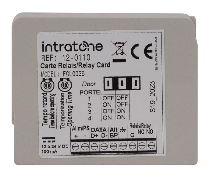 Intratone Intrabox Data Eco Prox: 1 flush fit square proximity reader ...