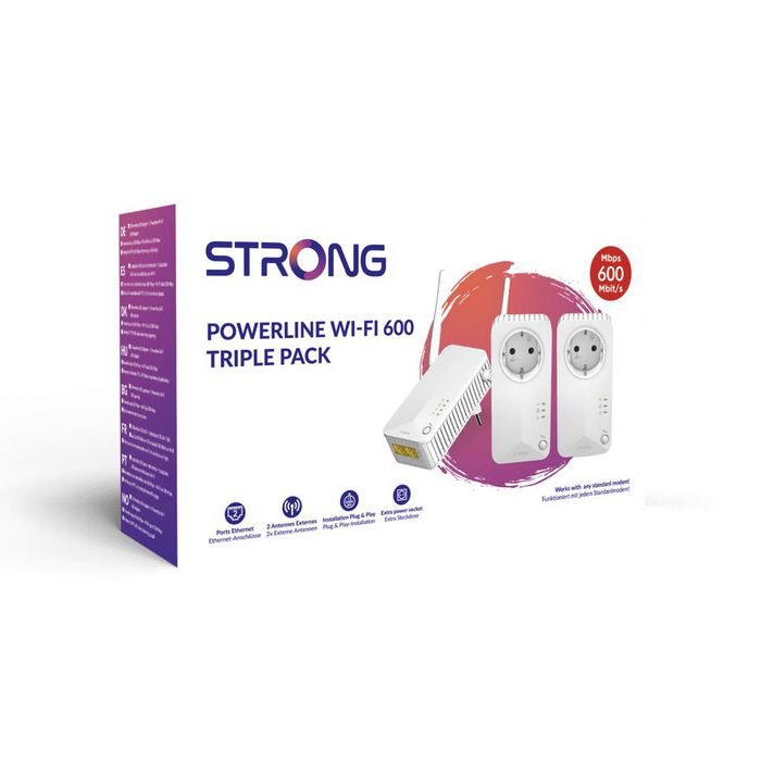 Strong Powerline WiFi 600 Triple Pack V2, W128564910 - Oprema Strong Powerline WiFi 600 Triple Pack V2, W128564910 - Oprema