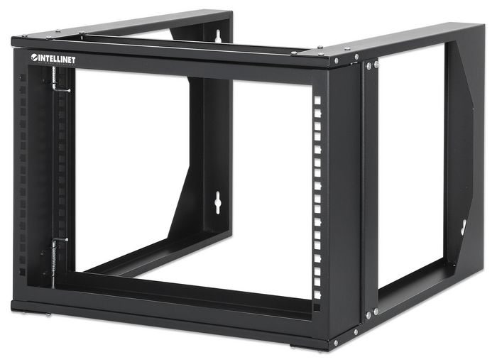 Intellinet 19" Wall Mount Open Frame Network Rack, 6U, Front-hinged ...
