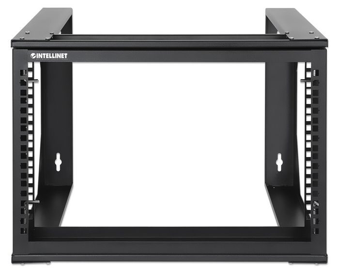 Intellinet 19" Wall Mount Open Frame Network Rack, 6U, Front-hinged ...