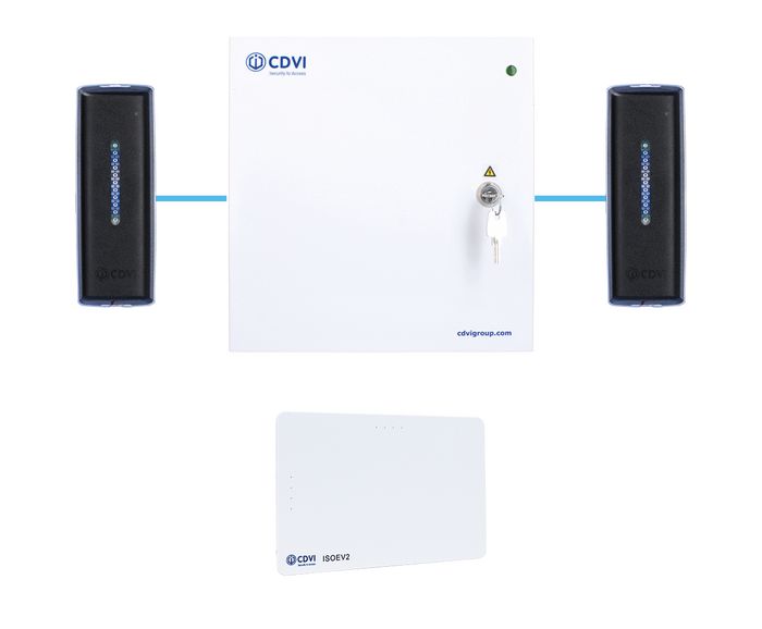 CDVI High security access control kit with K2 readers & cards ...