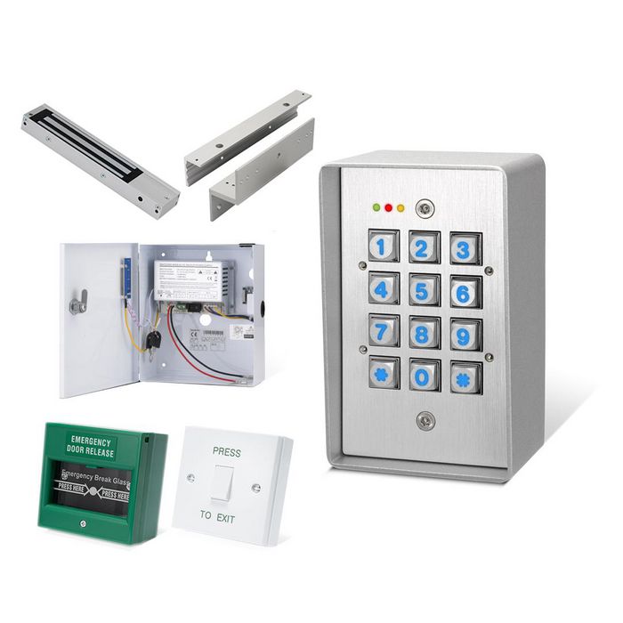 ICS Single Door Access Kit with Power Supply, DG15 Keypad, Magnetic ...