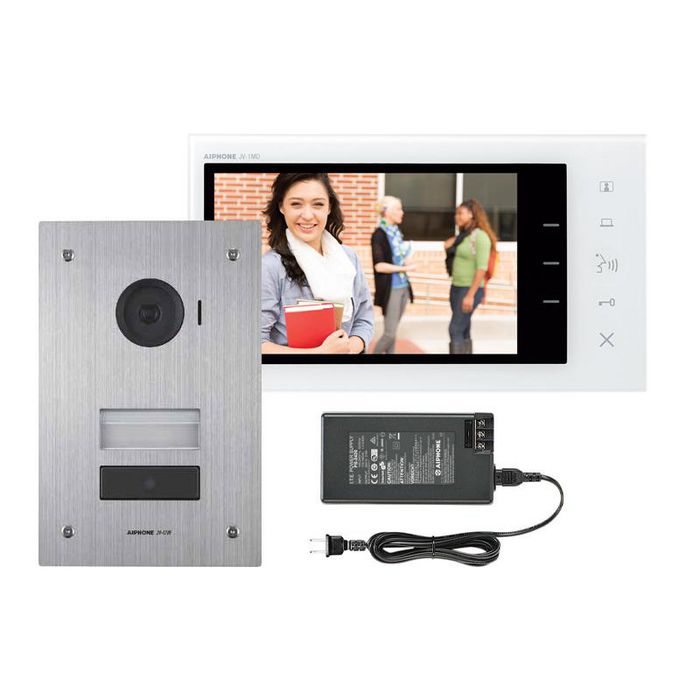 Aiphone Aiphone 1 Way Video Kit with Door Station, 7" Colour Monitor ...