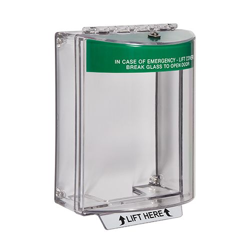 STI Universal Stopper with Sounder, Surface Mount - Green Emergency ...