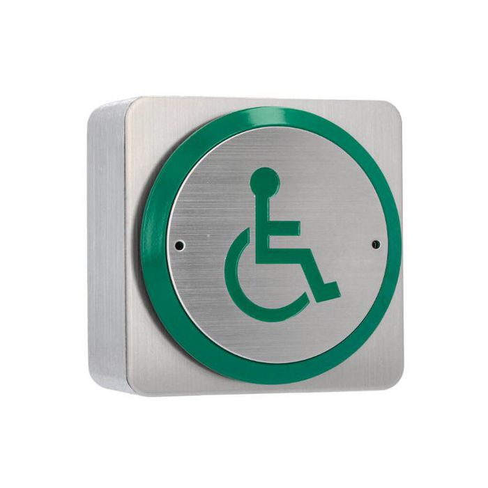 CDVI Wheelchair Logo Exit Button Surface/Flush Mount, W127272702 - Oprema