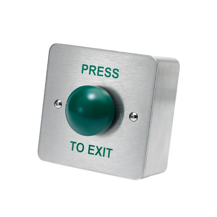 ICS Surface Mount Green Dome Exit Button, Weather Resistant - PRESS TO ...