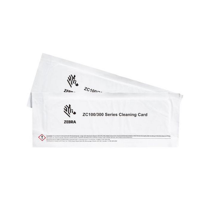 Zebra Zebra ZC100/SC300 cleaning Kit - 2 Cards, W129008435 - Oprema