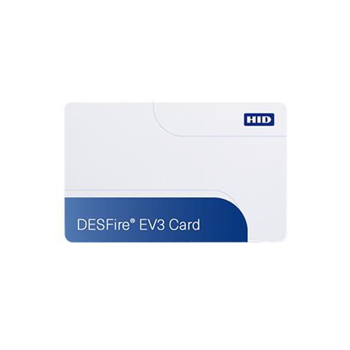 HID HID MIFARE DESFire EV3 composite 8K programmed card, gloss front ...