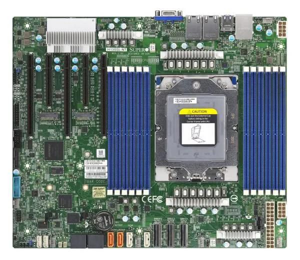 Supermicro Socket SP5, AMD SoC Chipset, 12 x DDR5-SDRAM up to 3000GB ...