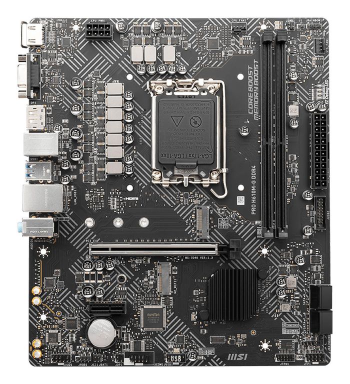 MSI Micro-ATX, LGA1700, Intel H610, DDR4, SSD, Windows 10/11 ...