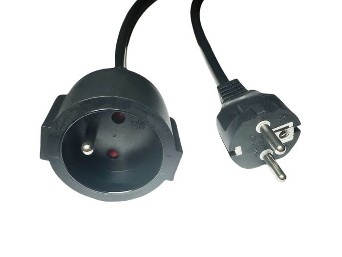 MicroConnect MicroConnect Power Extension Cord EU to French Type E, 5m ...