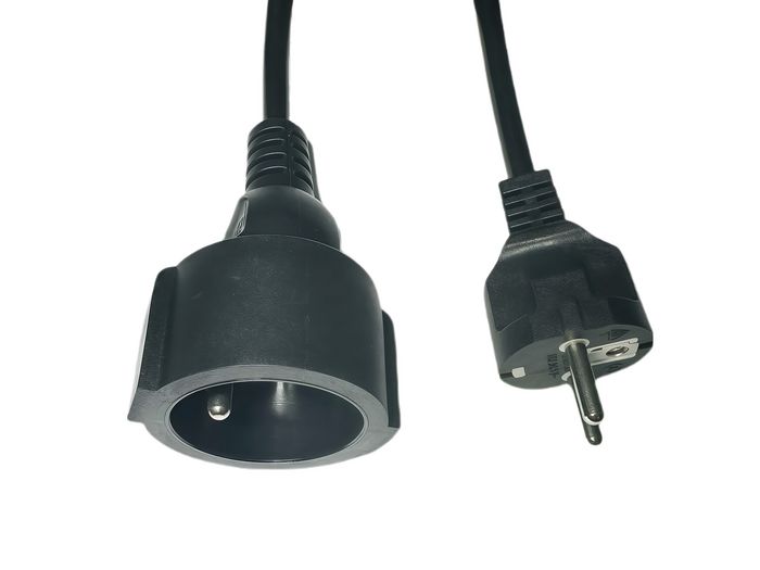 MicroConnect MicroConnect Power Extension Cord EU to French Type E, 5m ...
