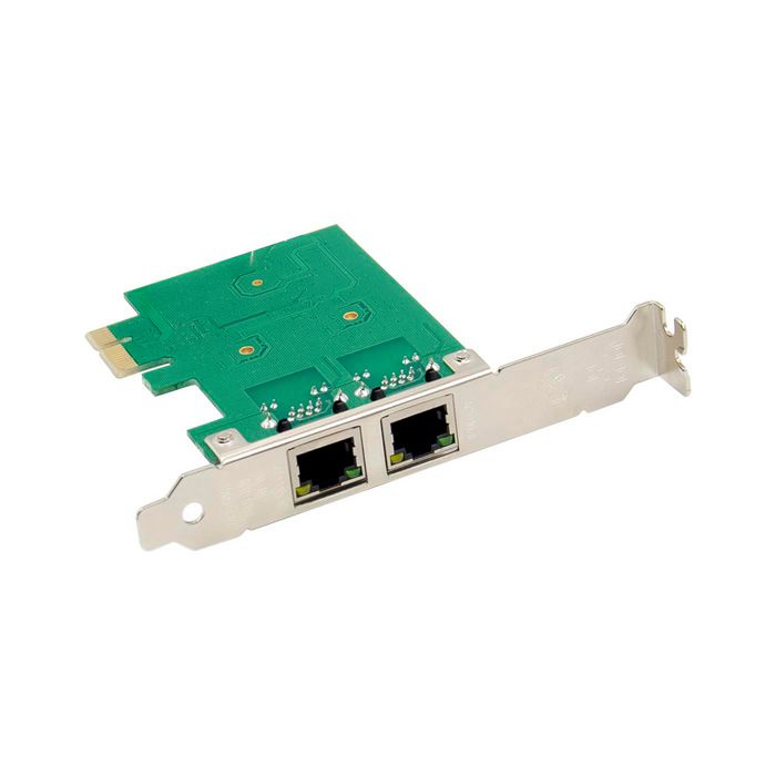 MicroConnect Network Card PCIe x1 RTL8111F Dual- 1G RJ45, W129157124 ...
