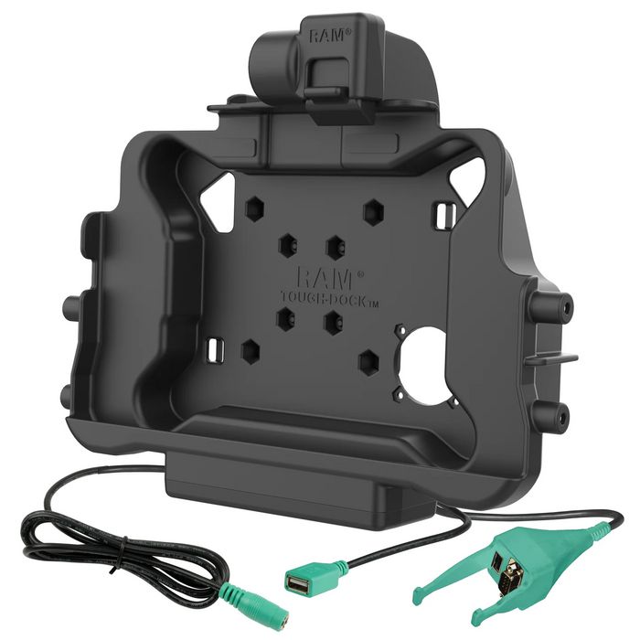 RAM Mounts RAM POWER + DUAL USB-A AND SINGLE DB9 DATA CRADLE FOR ...