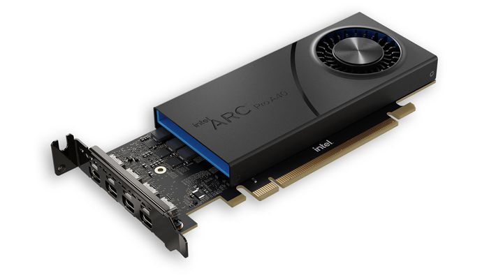 Intel Arc Pro A40, 6GB GDDR6, 192GB/s, 1550 MHz, 128 Execution Units, 8 ...