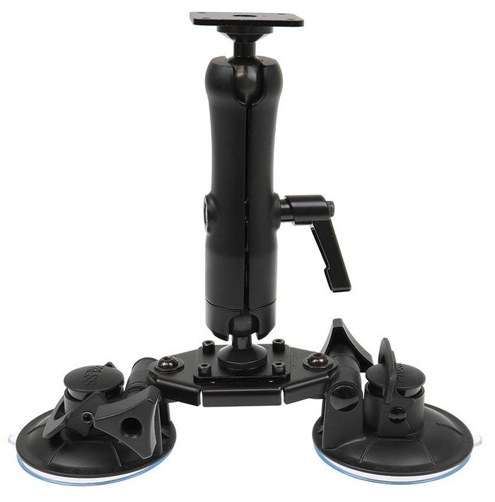 Brodit Dual Suction Cup Mount with Pedestal Mount 9". Mounting plate ...