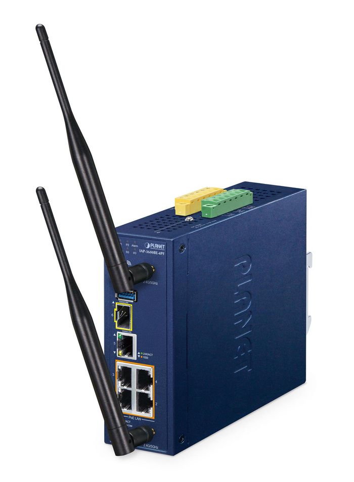 Planet IP30 Industrial Wi-Fi 7 802.11be 3600Mbps Dual Band Wireless AP ...