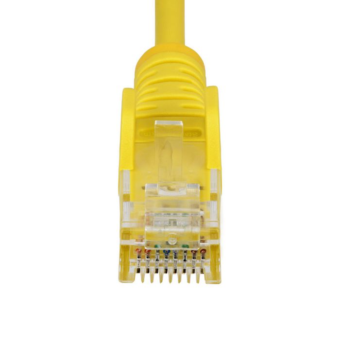 StarTech.com 2.5m Yellow Slim CAT6 Ethernet Cable, Snagless RJ45, LSZH ...
