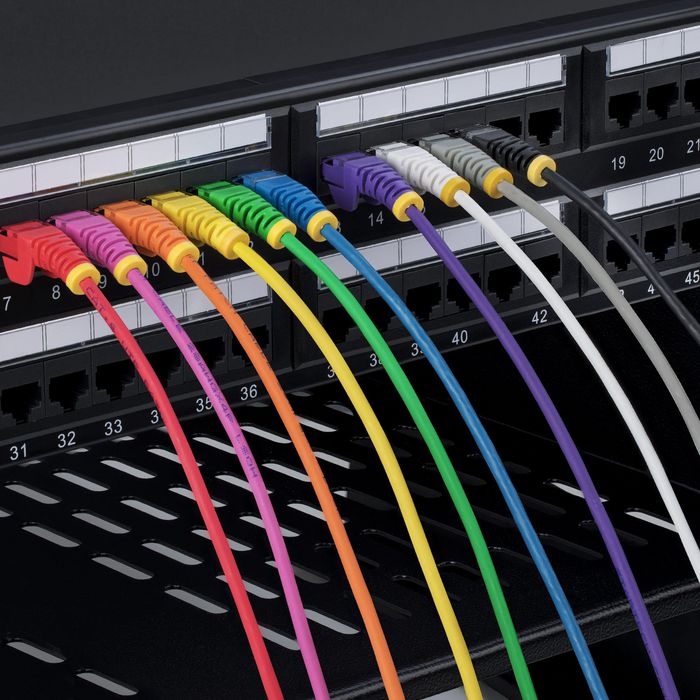 StarTech.com 2.5m Yellow Slim CAT6 Ethernet Cable, Snagless RJ45, LSZH ...
