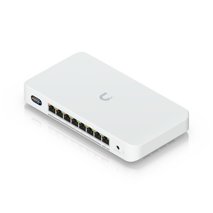 Ubiquiti Device Bridge Switch, 1x 10 GbE port, 7x 2.5 GbE ports, WiFi 7 ...