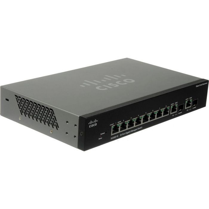 Cisco SB SG 300-10 10-port GB Managed **Refurbished** Switch EU/UK ...